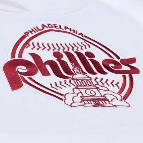 Mitchell & Ness Philadelphia Phillies Cooperstown Collection Fleece Hoodie - White