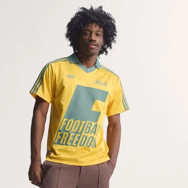 Adidas X Bob Marley Jamaica National Team Originals Fashion Jersey - Yellow