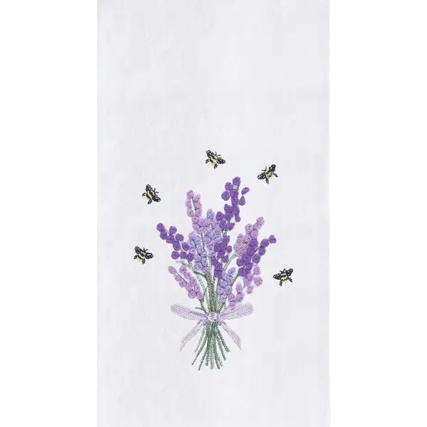 C&F HOME Lavender Bee Bouquet 100% Cotton Handtowel - Purple
