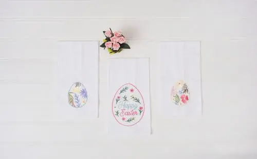 C&F HOME Floral Easter Egg 100% Cotton Waffle Weave Handtowel