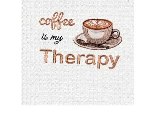 C&F HOME Coffee Is My Therapy Towel