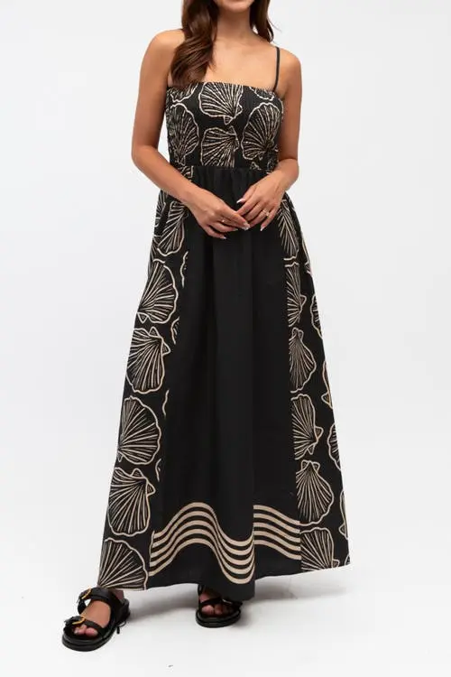 LABEL OF LOVE Alana Maxi Dress - Black