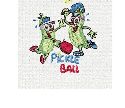 C&F HOME Pickle Ball" Waffle Weave Dishtowel