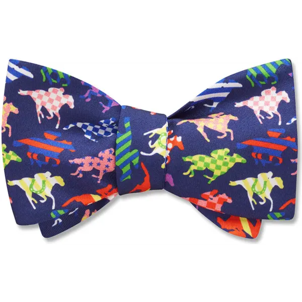 BEAU TIES OF VERMONT Racing Form Bow Tie - Standard Self-tie