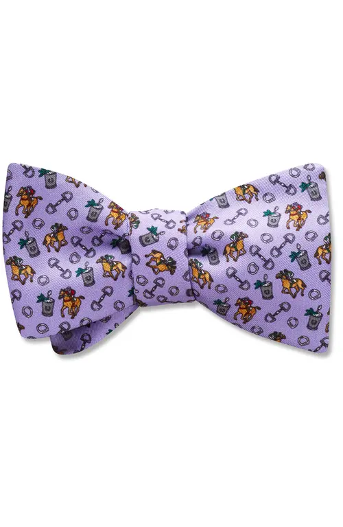 BEAU TIES OF VERMONT Race Day Printed Bow Tie - Standard Pre-tied