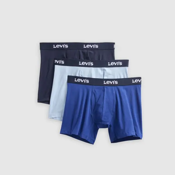 LEVI'S Solid Basic Boxer Briefs - Blue Combo