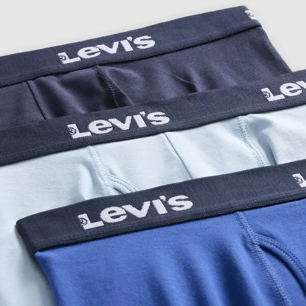 LEVI'S Solid Basic Boxer Briefs - Blue Combo