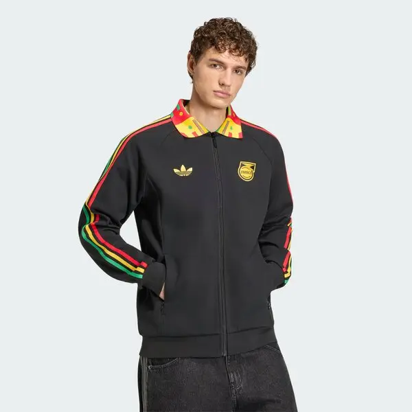 Adidas Jamaica X Bob Marley Away Anthem Jacket - Black