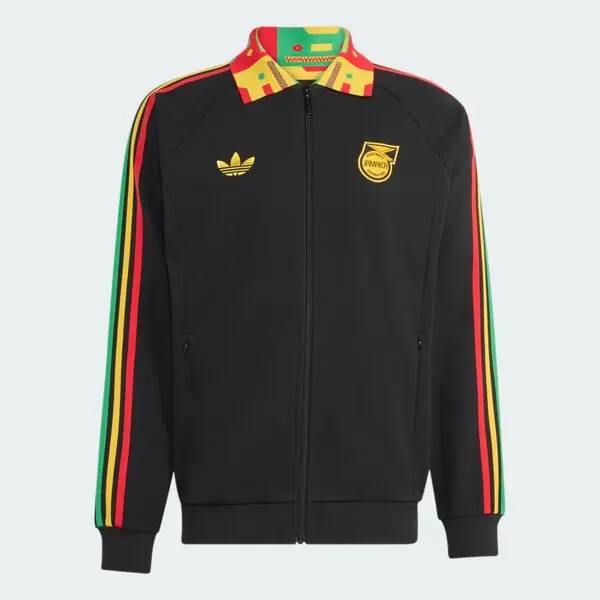 Adidas Jamaica X Bob Marley Away Anthem Jacket - Black