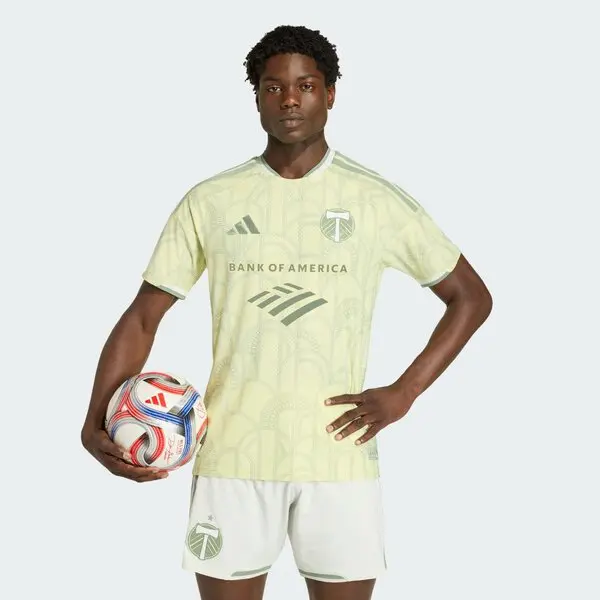 Adidas Portland Timbers 26/27 Authentic Away Jersey - Ice Yellow / Multi