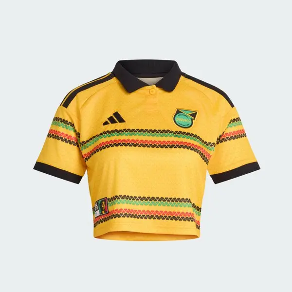 Adidas Jamaica 26 X Bob Marley Home Cropped Jersey - Bold Gold