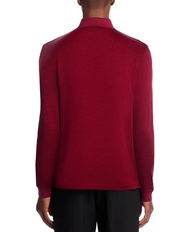 BOSS Pado Long Sleeve Mercerized Cotton Polo Shirt
