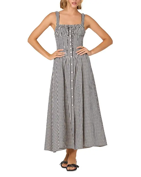 Astr The Label Temperance Button-front Dress
