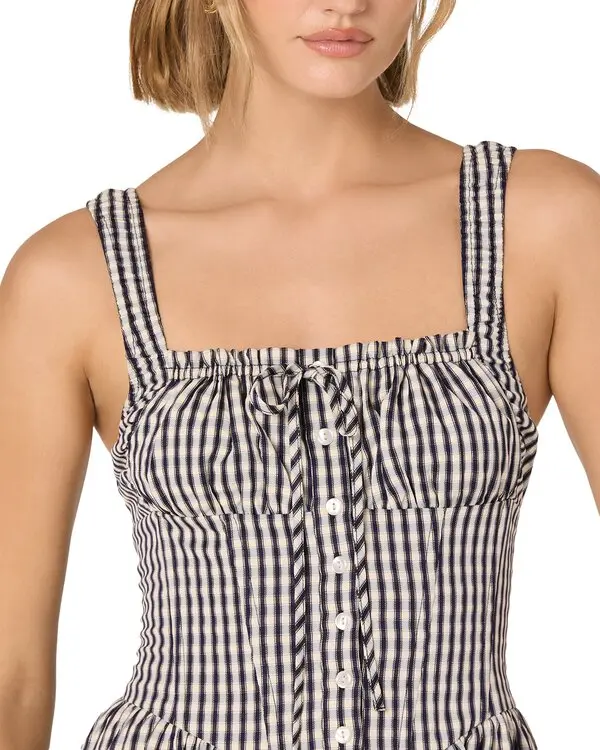 Astr The Label Temperance Button-front Dress