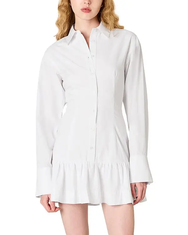 NIA Rayo Button-front Mini Dress