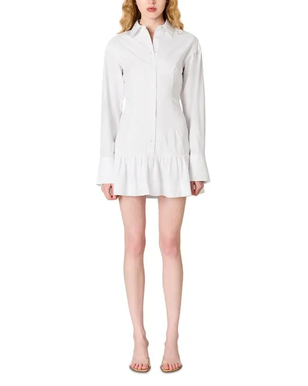 NIA Rayo Button-front Mini Dress