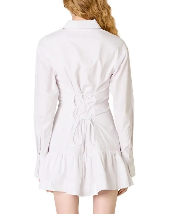 NIA Rayo Button-front Mini Dress