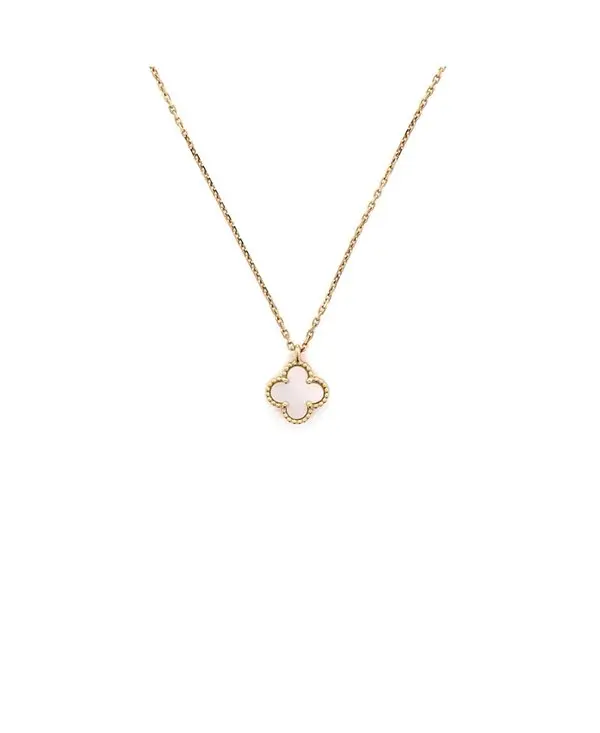 VAN CLEEF & ARPELS Sweet Alhambra Pendant Necklace 18k And Mother Of Pearl - Gold