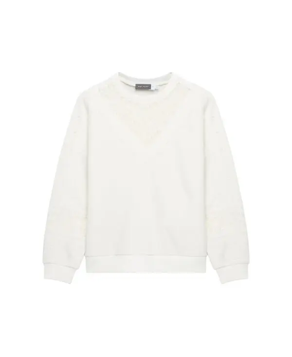 Mint Velvet Lace Detail Sweatshirt