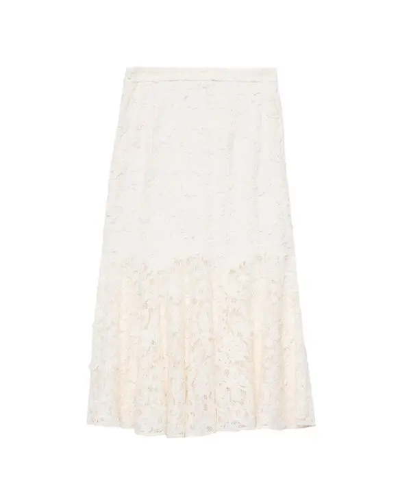 Mint Velvet Lace Flounce Midi Skirt