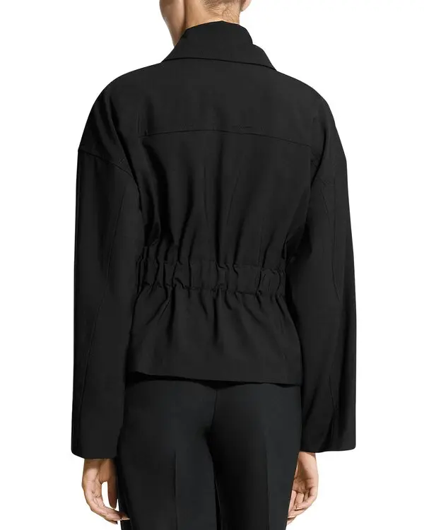 Theory Wool Blend Cinched Flight Jacket