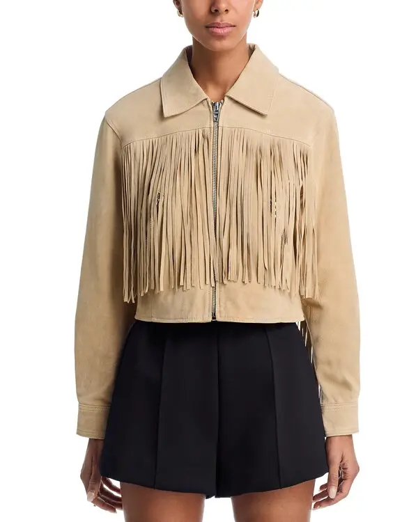 Blanknyc Fringe Leather Jacket
