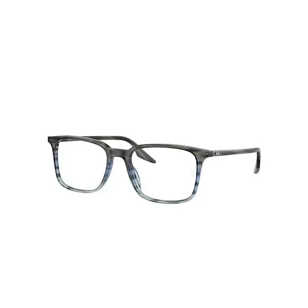 Ray-ban Optics Eyeglasses Frame - Striped Grey & Blue