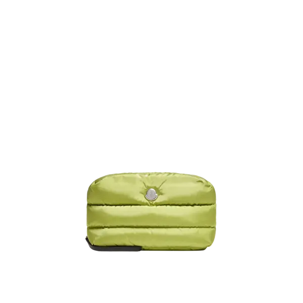Moncler Caradoc Quilted Beauty Case - Green