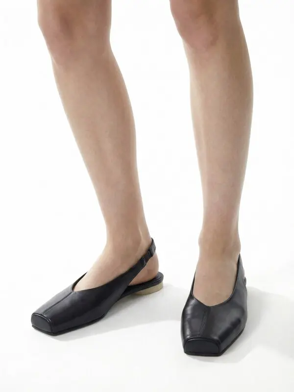 MAISON MARGIELA Slingback Ballet Flats - Black