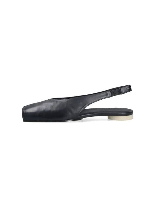 MAISON MARGIELA Slingback Ballet Flats - Black