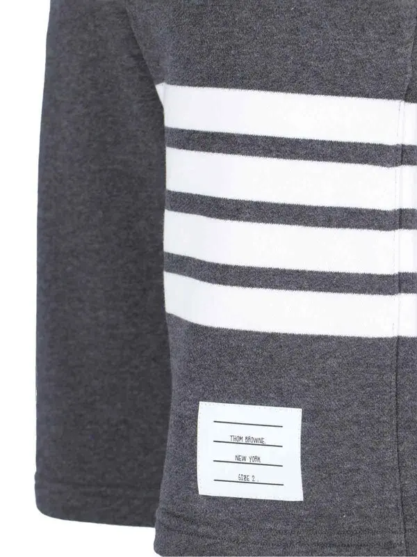 Thom Browne Sport Shorts "4-bar" In Dark Cotton - Gray