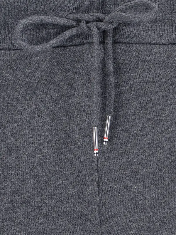 Thom Browne Sport Shorts "4-bar" In Dark Cotton - Gray