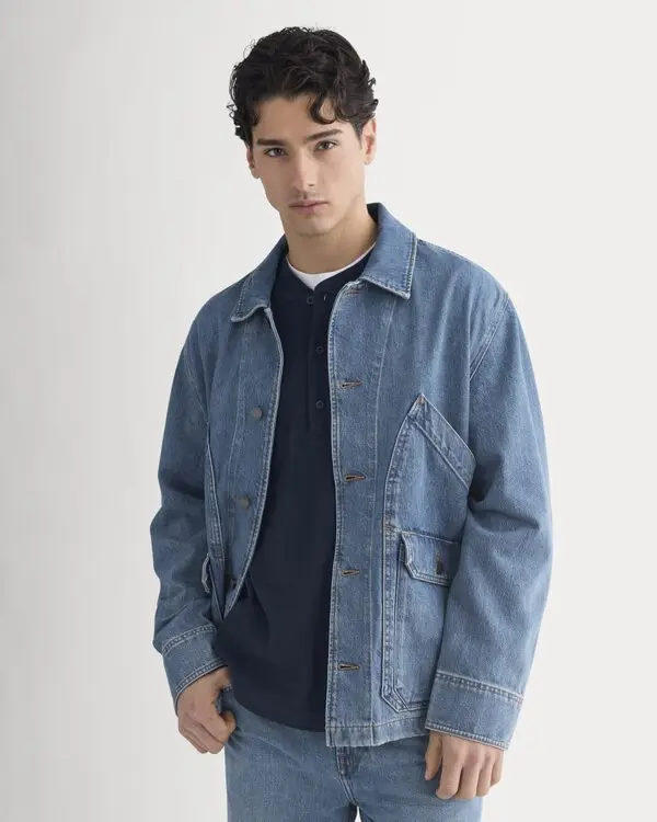Everlane Relaxed Denim Barn Jacket - Robbins Indigo