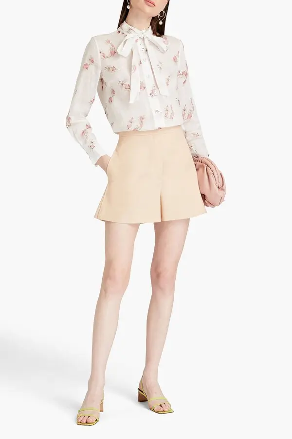 Zimmermann Floral-print Ramie Blouse