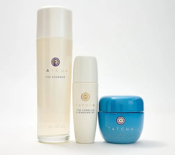 TATCHA Indigo Overnight Cream W/ Essence & Mini Cleansing Oil - One-color