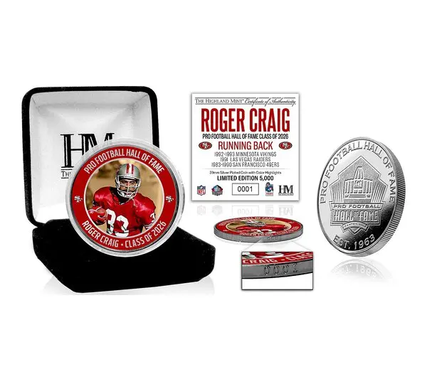 HIGHLAND MINT Roger Craig 2026 Nfl Hall Of Fame Induction Coin - One-color