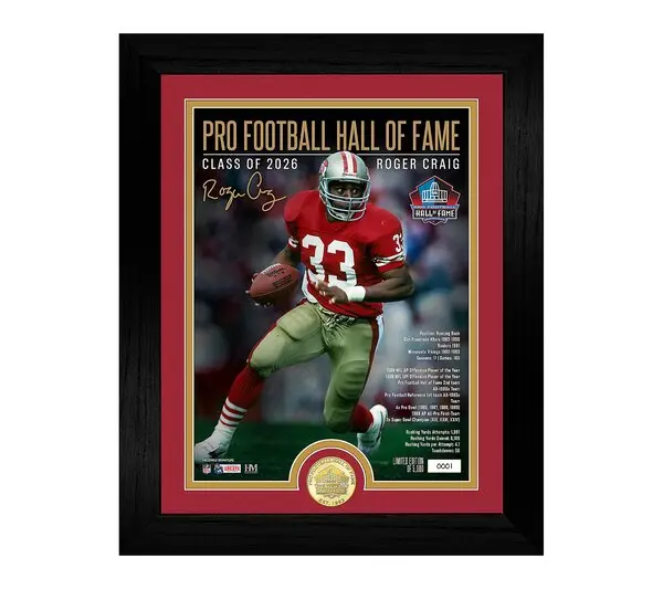HIGHLAND MINT Roger Craig 2026 Nfl Hall Of Fame Induction Fra Me - One-color