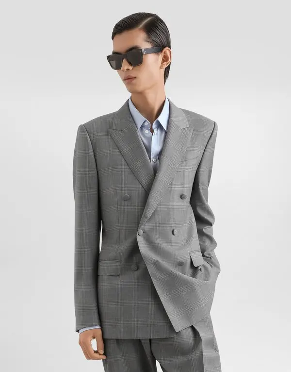 Dolce & Gabbana Double-breasted Martini Glen Plaid Jacket