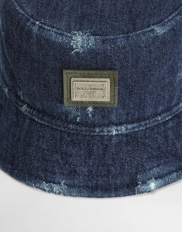Dolce & Gabbana Bucket Hat With Logo Plate