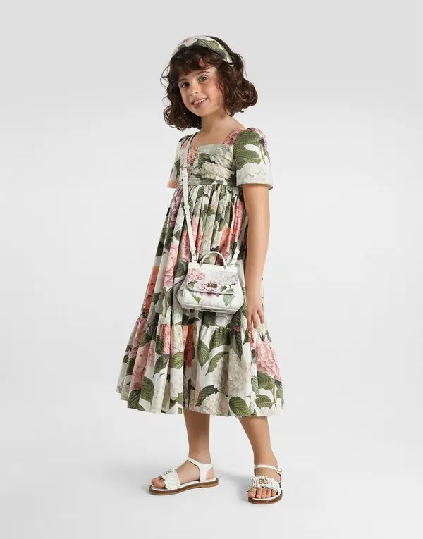Dolce & Gabbana Hydrangea-print Poplin Headband