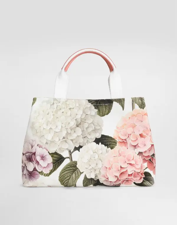 Dolce & Gabbana Hydrangeas-print Canvas Shopper
