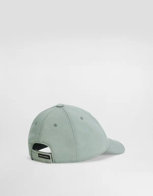 Dolce & Gabbana Fleece Baseball Cap With Dg Embroidery
