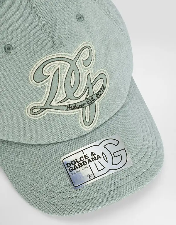 Dolce & Gabbana Fleece Baseball Cap With Dg Embroidery