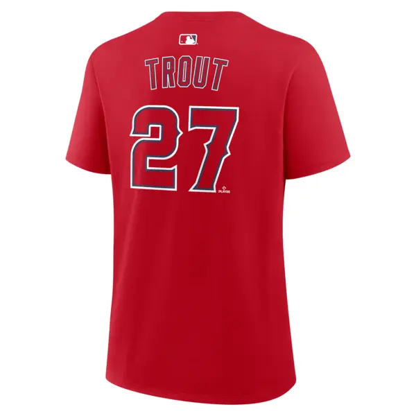 Nike Mike Trout Los Angeles Angels Mlb T-shirt - Red