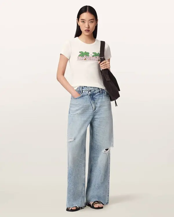 ALLSAINTS Troppo Stevie Slim Fit T-shirt - White