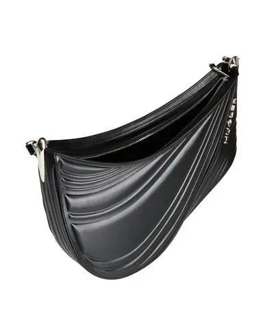 MUGLER Leather Cross-body Bag - Black