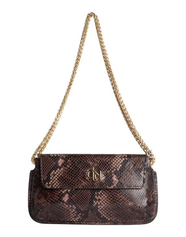 DORIS NÉRÉE Handbag In Calfskin With Snakeskin Print