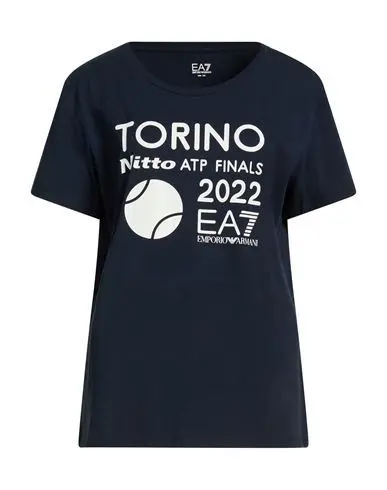 EA7 Cotton-elastane T-shirt - Navy