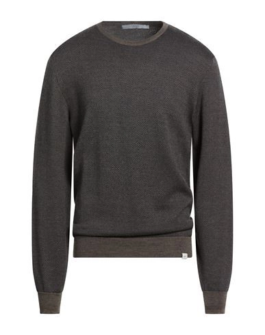 LIU •JO MAN Merino Wool Crewneck Sweater - Charcoal