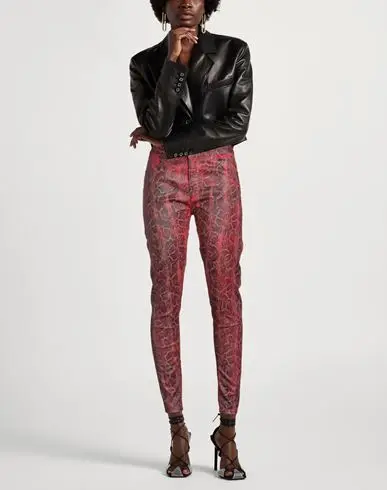 BLUGIRL Skinny Fit Snakeskin Print Pants